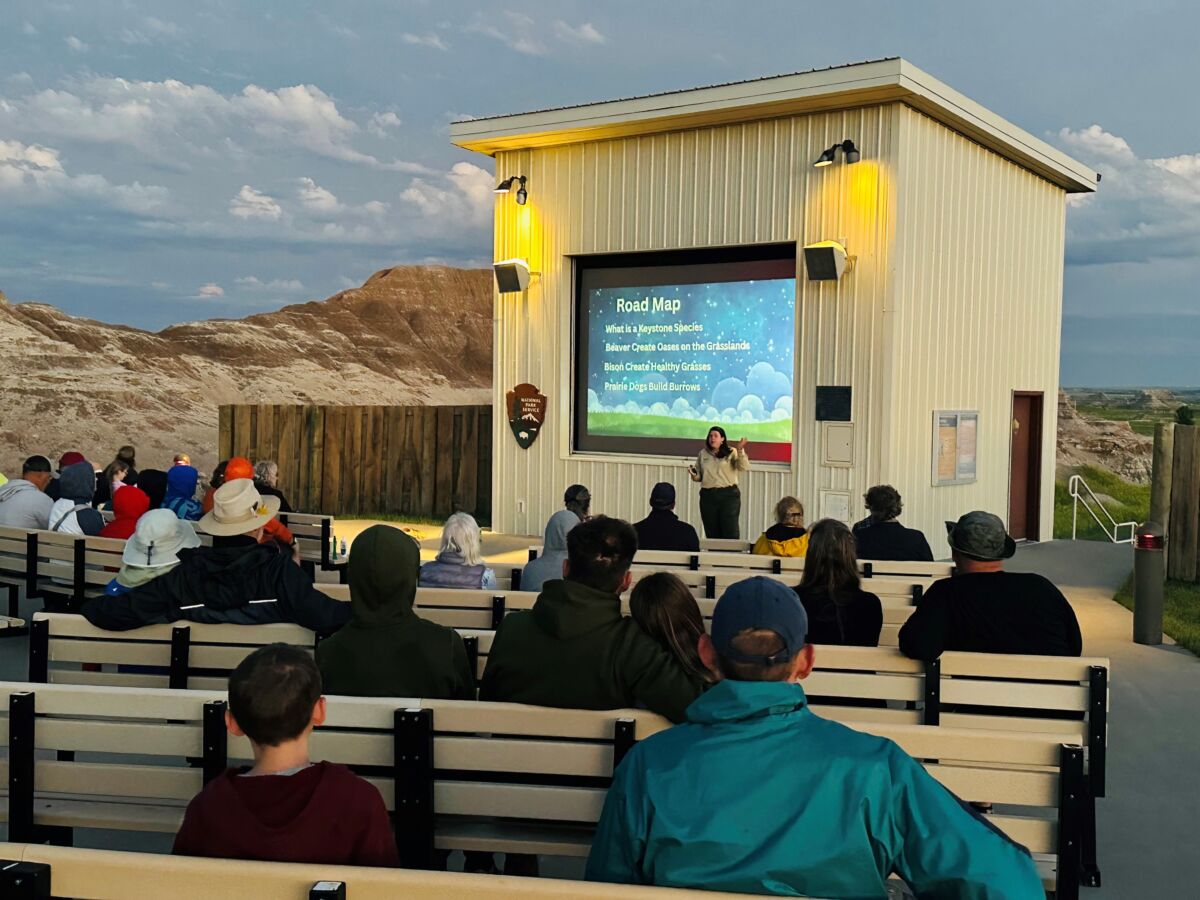 Badlands National Park Cedar Pass Campground Amphitheater - Black Hills ...